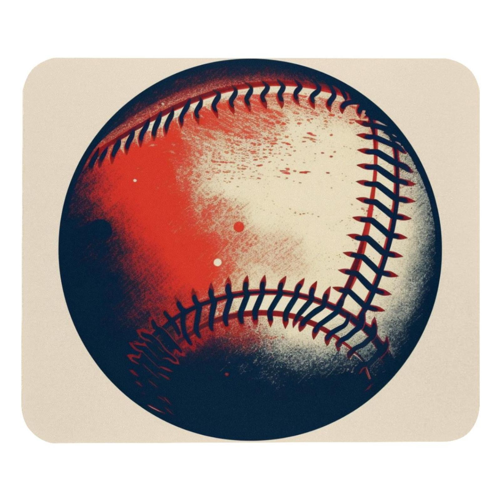 Baseball Ball Background Mouse Pad, Personality Design Rubber Base for ...