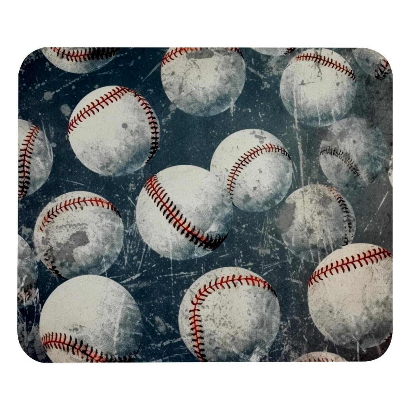 Baseball Ball Background Mouse Pad, Personality Design Rubber Base for ...