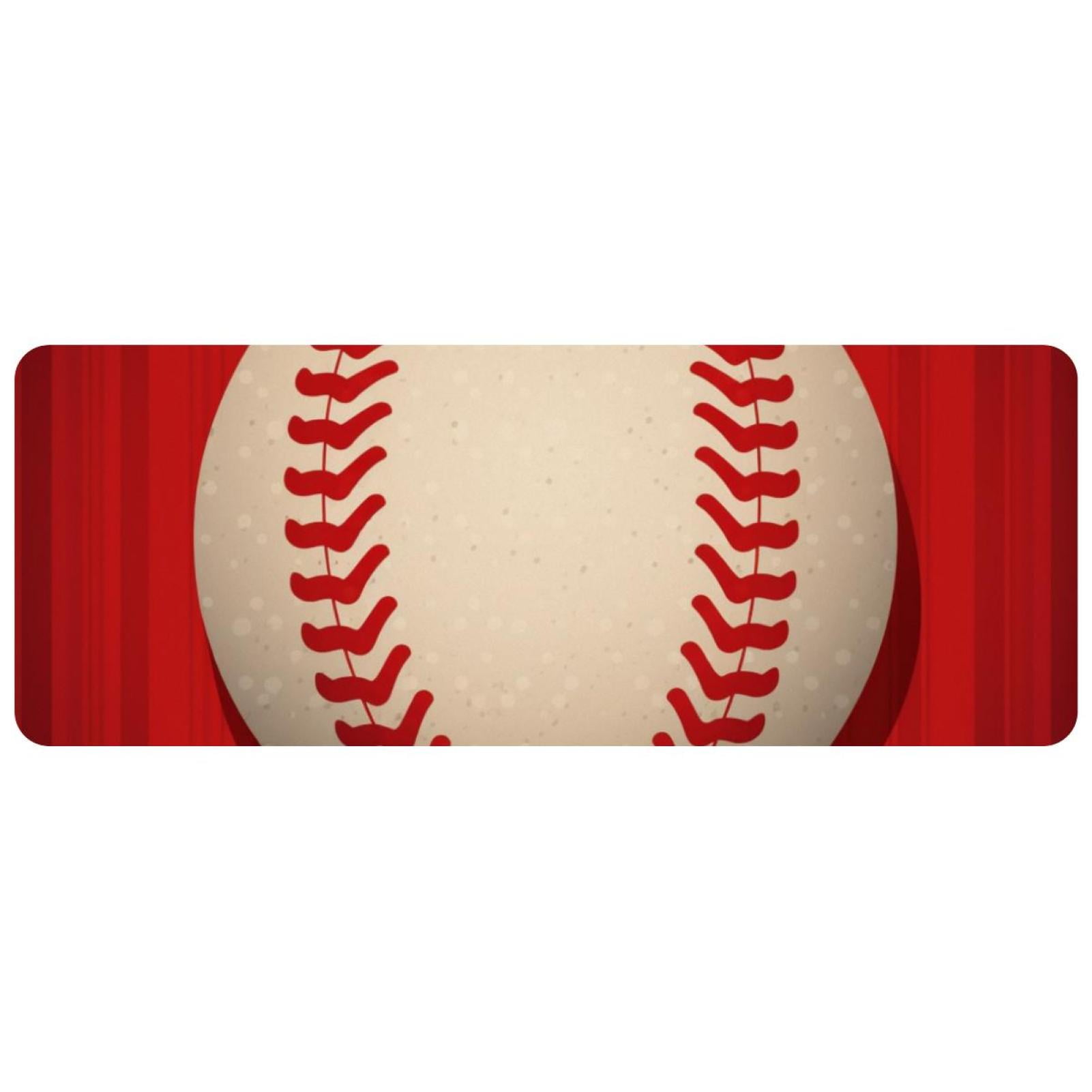 Baseball Ball Background Mouse Pad, Personality Design Rubber Base for ...