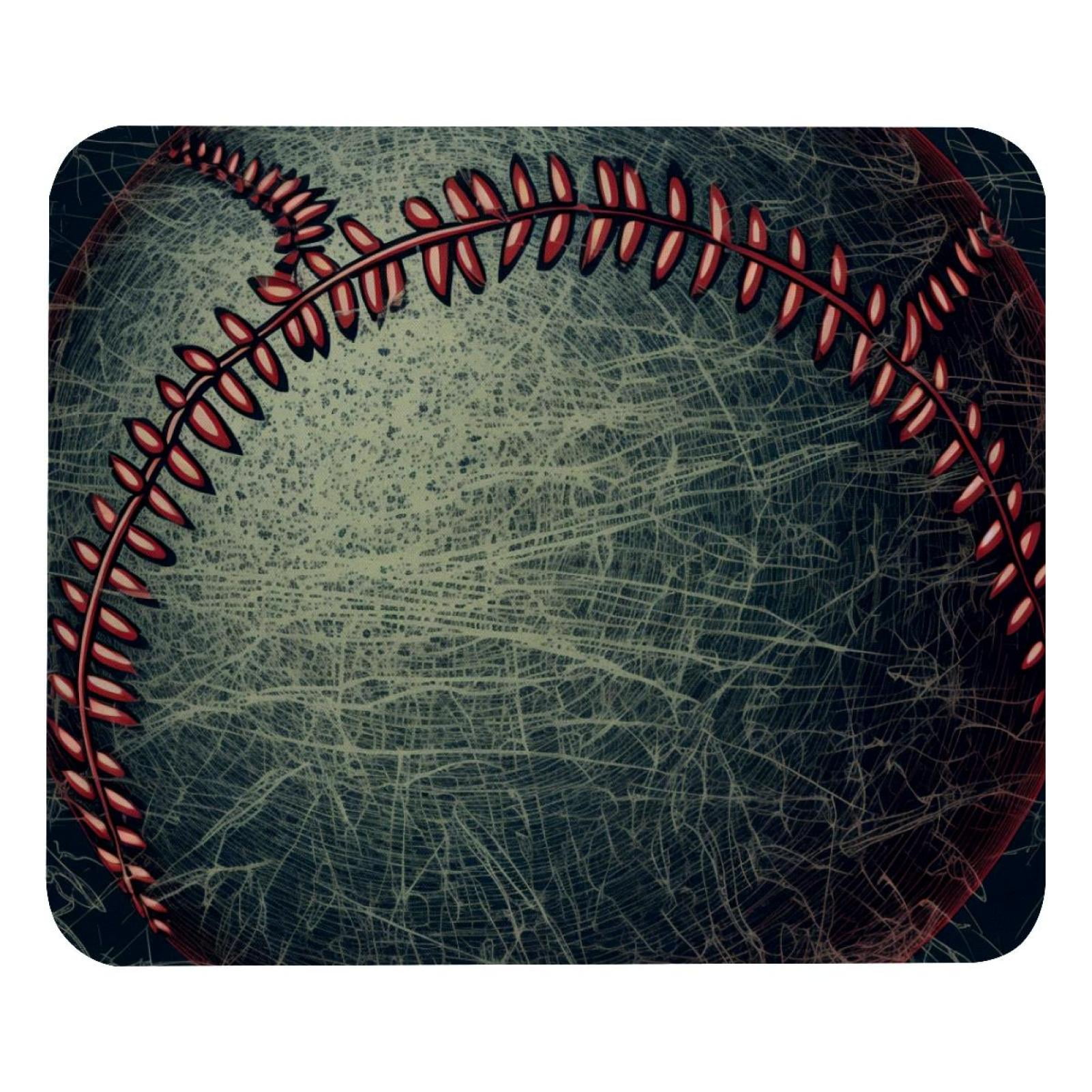 Baseball Ball Background Mouse Pad, Personality Design Rubber Base for ...