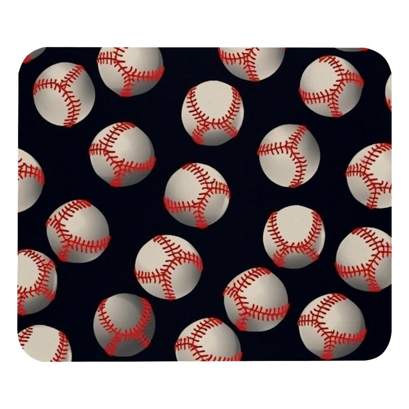 Baseball Ball Background Mouse Pad, Personality Design Rubber Base for ...