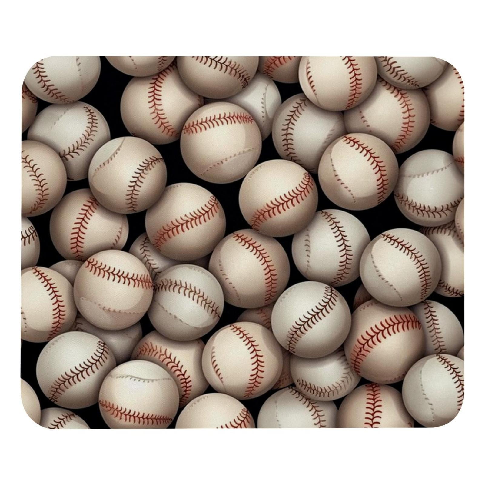 Baseball Ball Background Mouse Pad for Wireless Mouse Home Office Desk ...