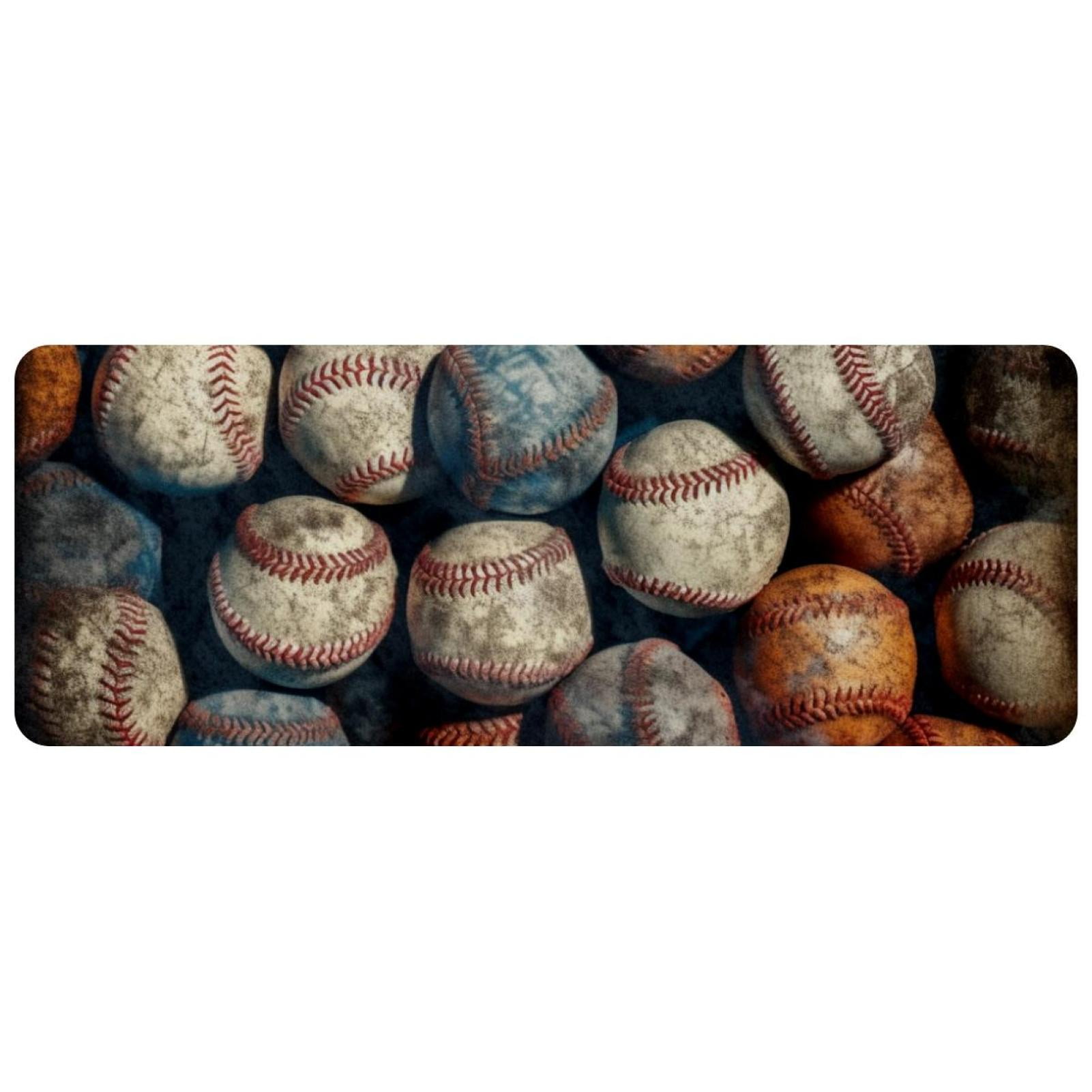 Baseball Ball Background Mouse Pad for Wireless Mouse Home Office Desk ...