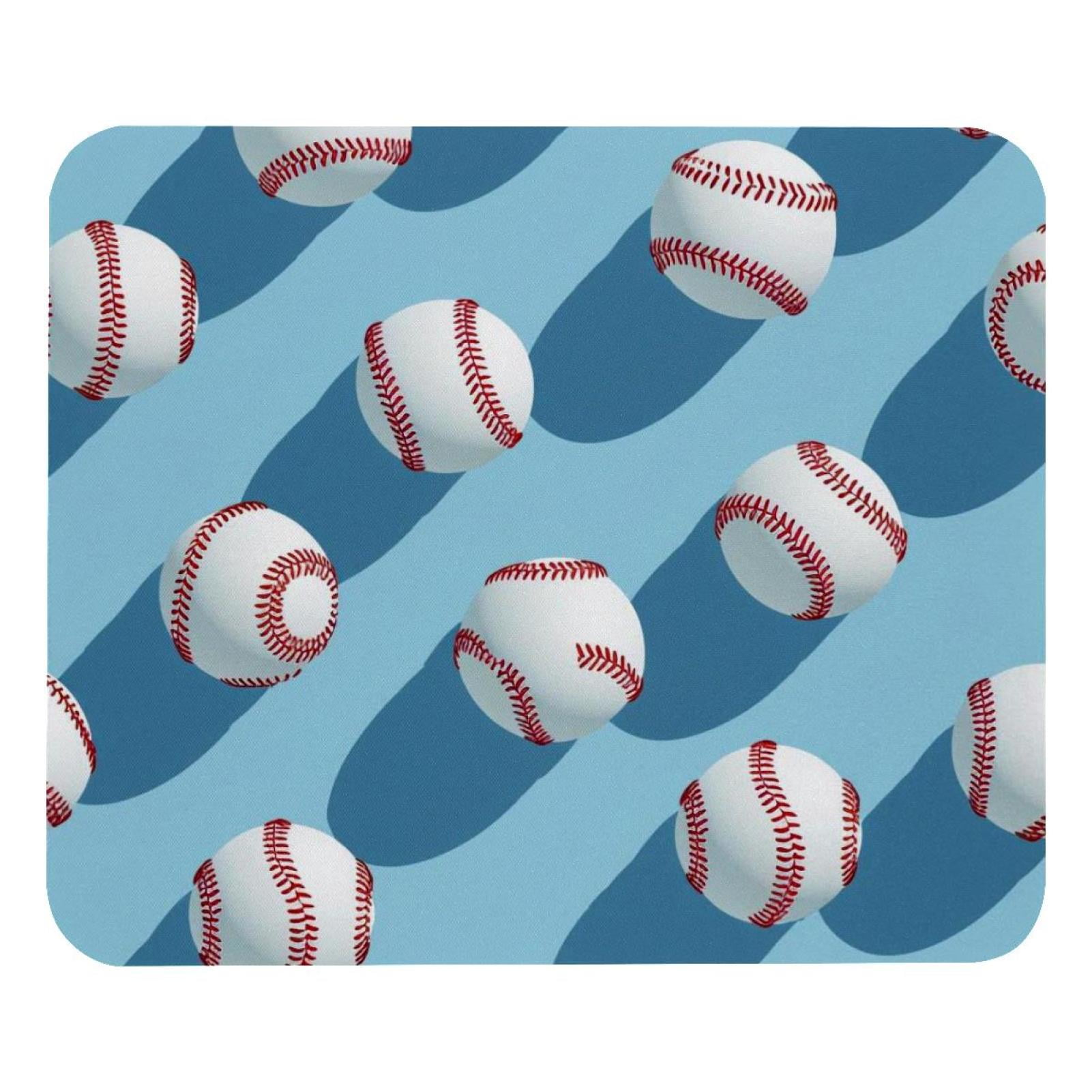 Baseball Ball Background Mouse Pad for Wireless Mouse Home Office Desk ...