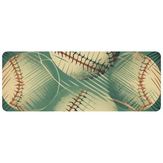 Baseball Ball Background Mouse Pad for Wireless Mouse Home Office Desk ...