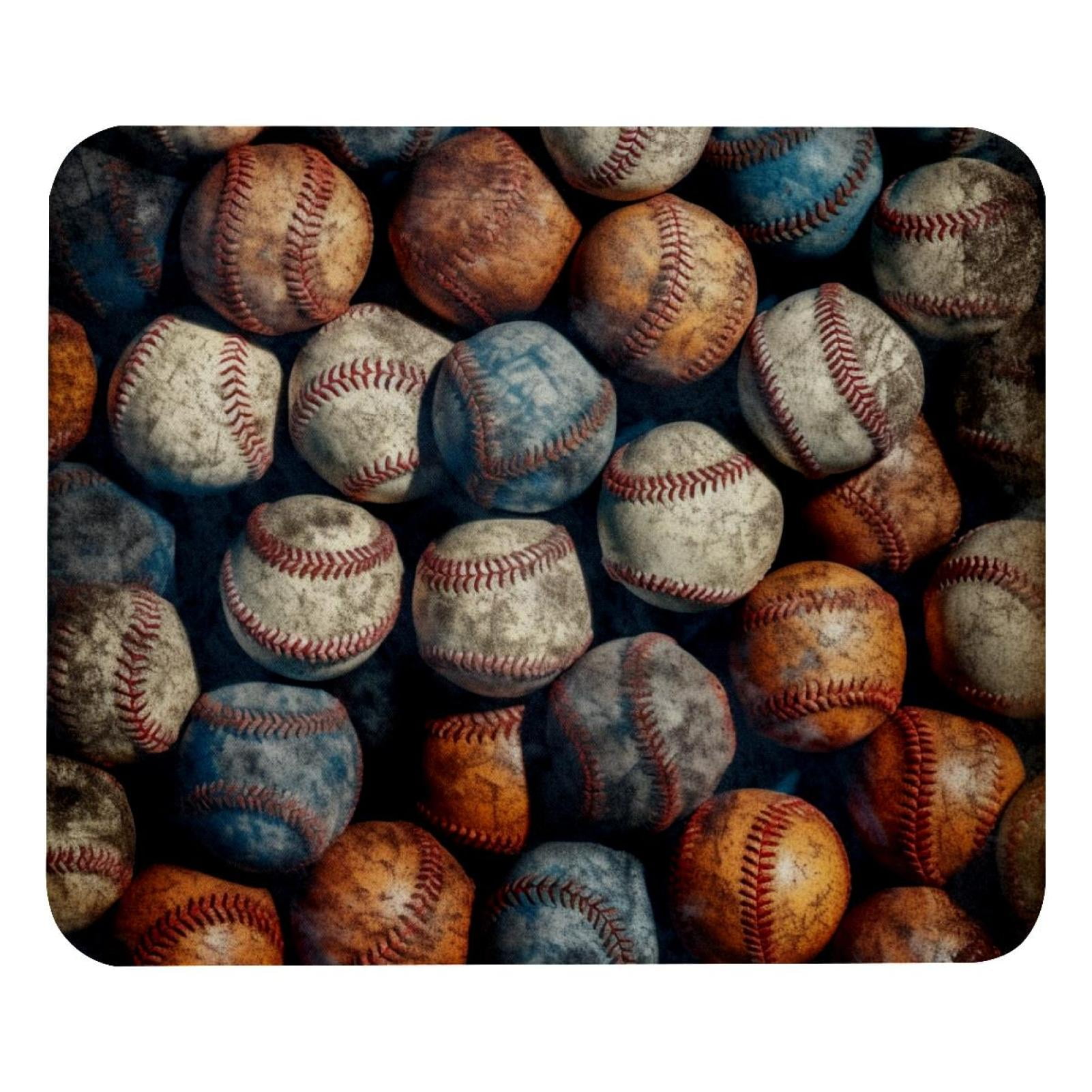 Baseball Ball Background Mouse Pad for Wireless Mouse Home Office Desk ...