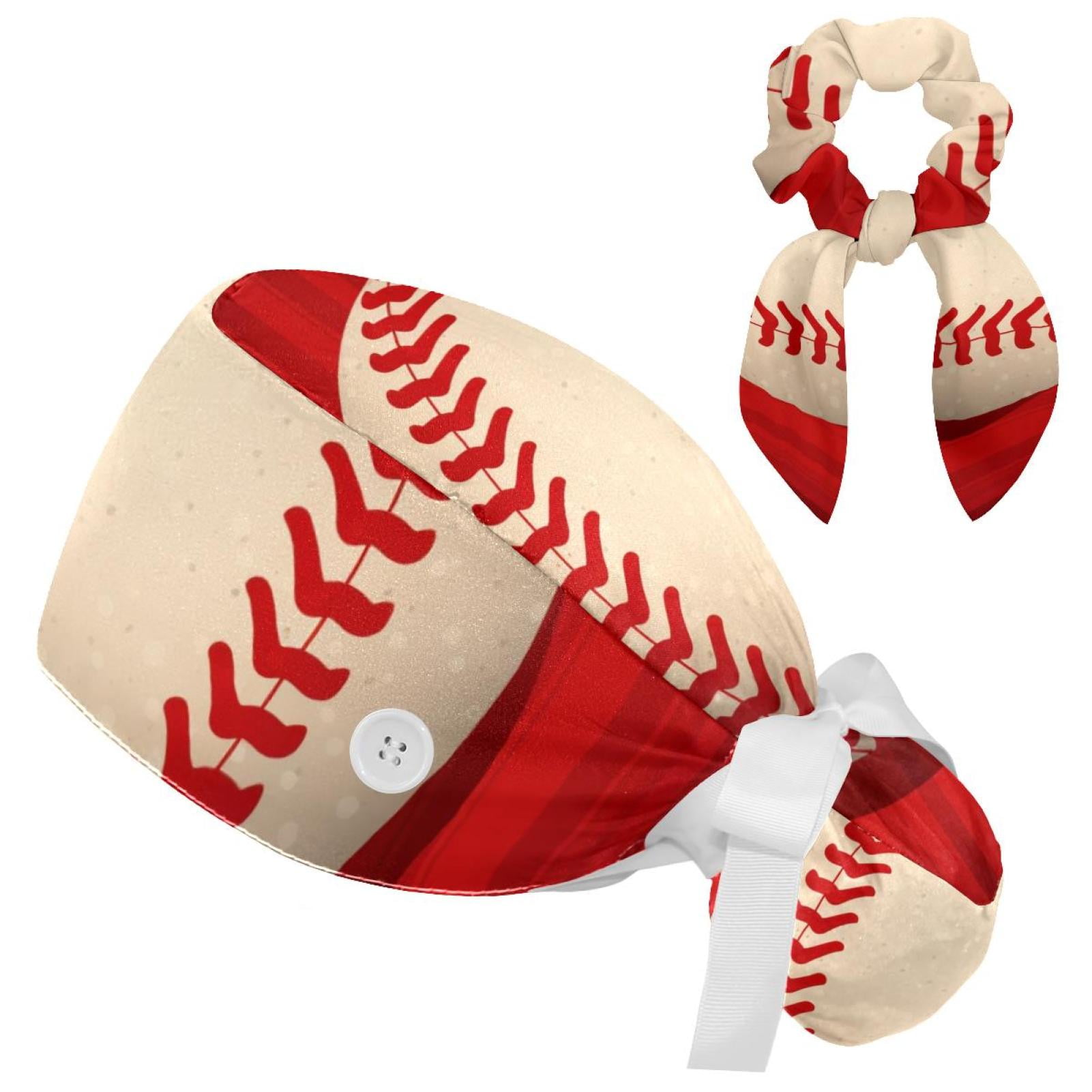 Baseball Ball Background Working Cap Unisex Scrub Cap - Walmart.com