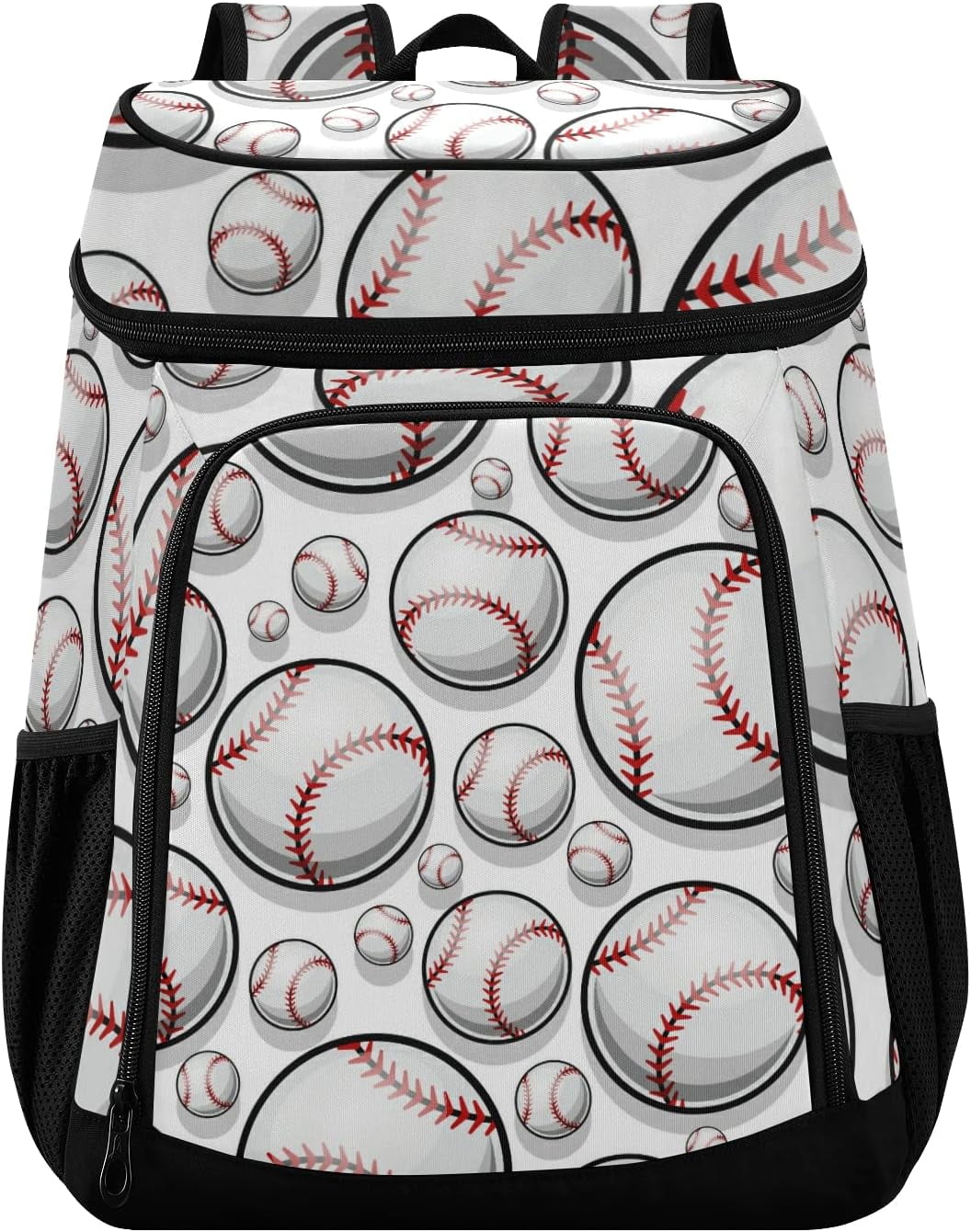 Baseball Ball Cooler Backpack Insulated Leak Proof Lunch Backpack 36 ...