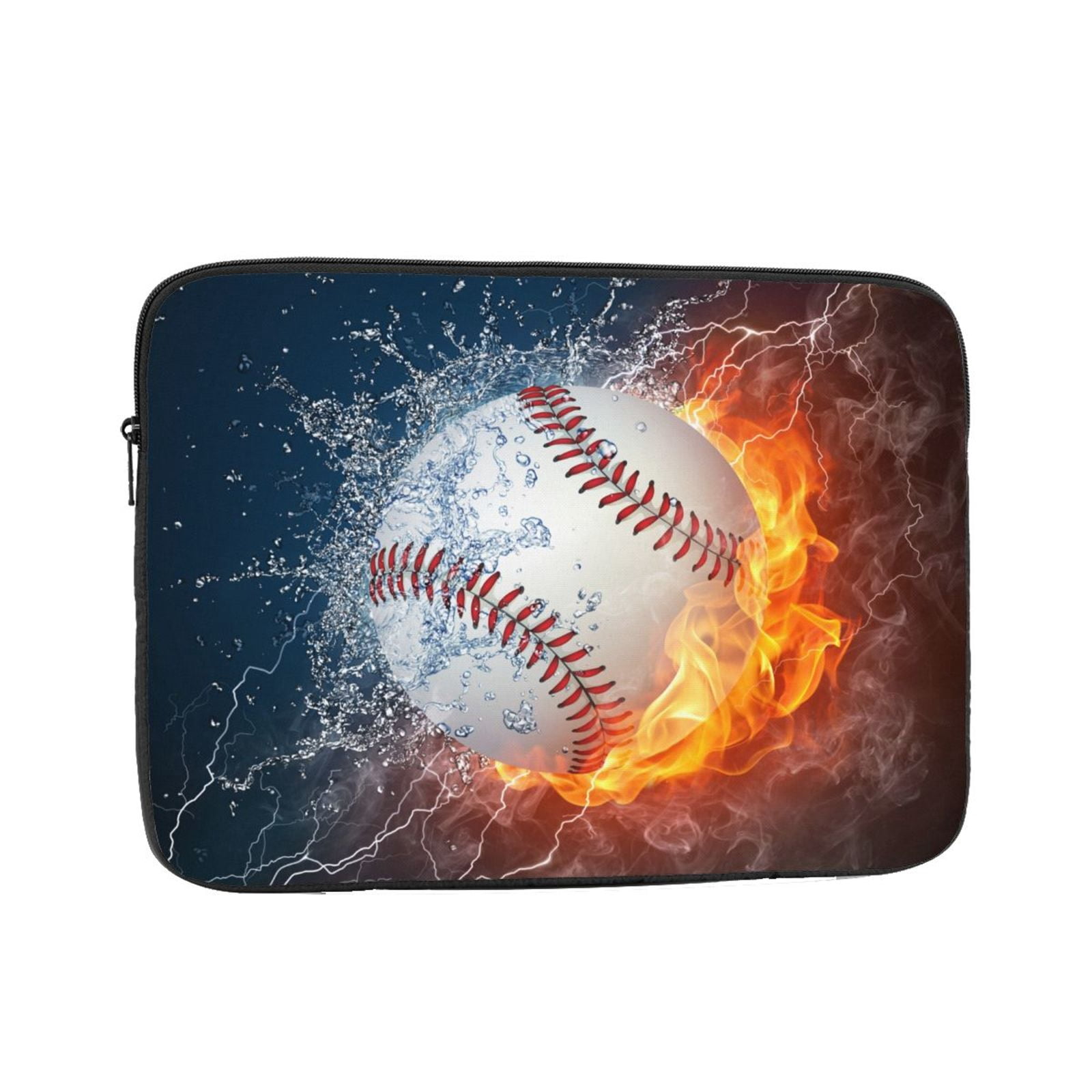 Baseball Ball Fire Water 15 inch Portable Laptop Sleeve Compatible with ...