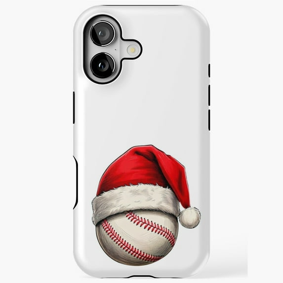 Baseball Ball Holiday Hat Art Design Phone Case with iPhone 17 11 12 13 ...