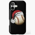 Baseball Ball With Holiday Hat Funny Sport Case with iPhone 17 to 11 ...