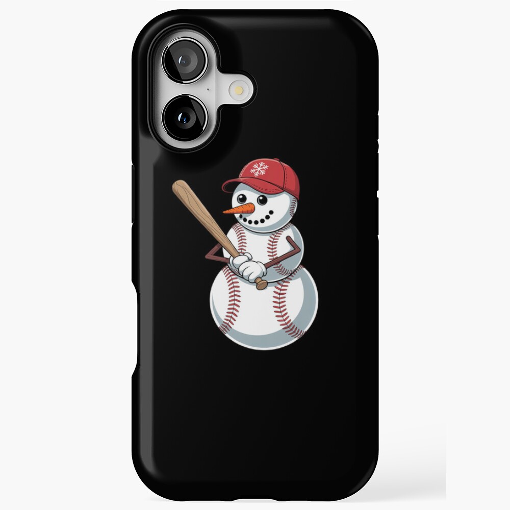 Baseball Balls Cute Holiday Christmas Case for iPhone 17 11 12 13 14 15 ...