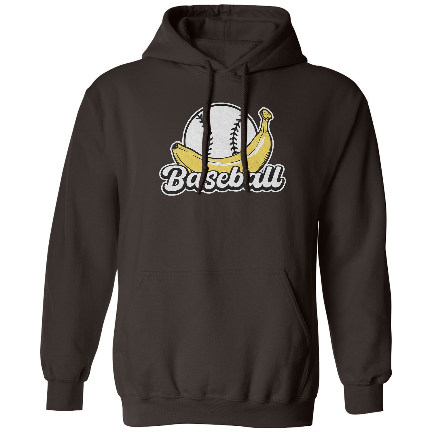 Baseball Banana Design - Funny Baseball Game Day Unisex Hooded ...