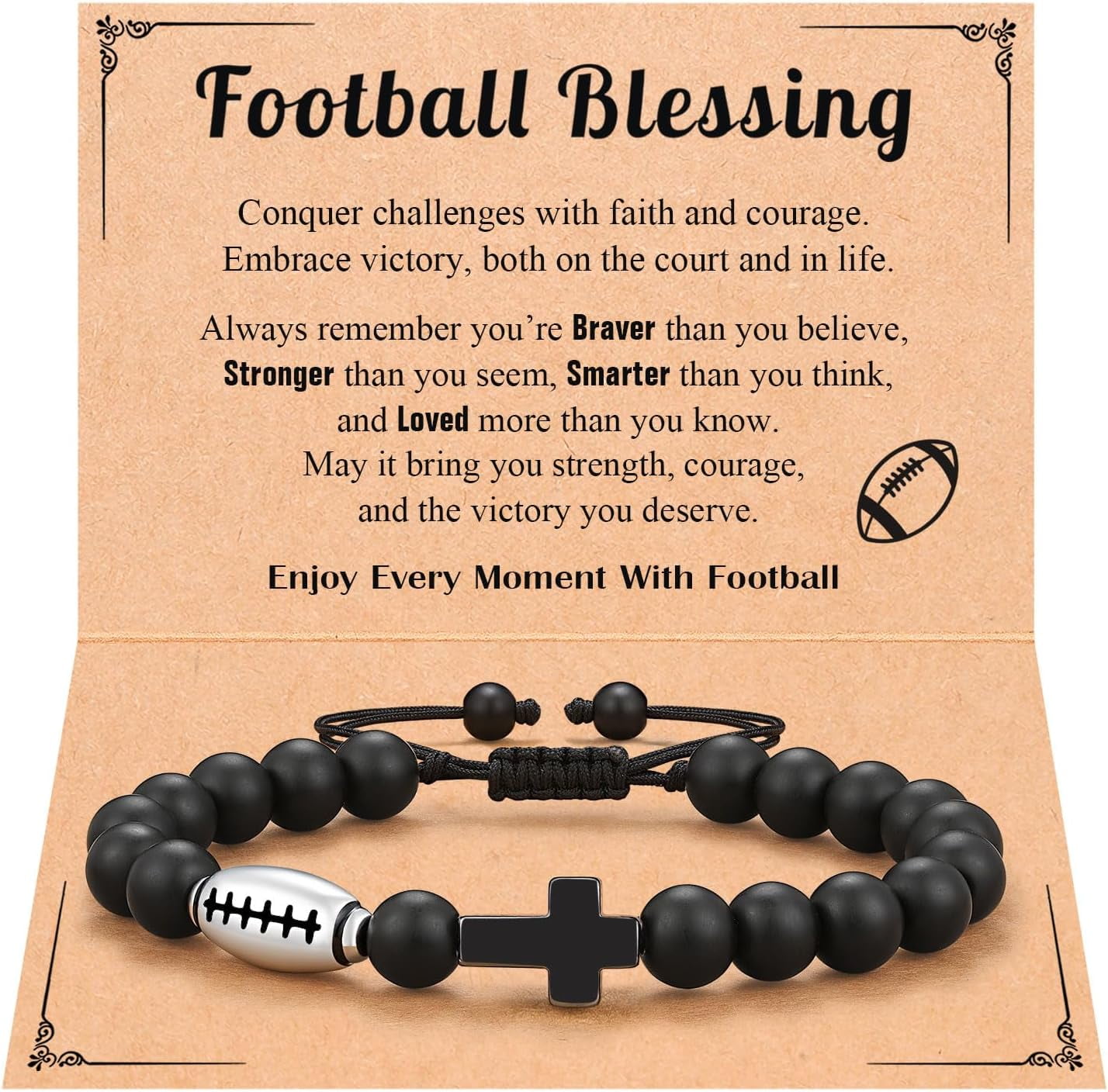 Baseball Basketball Soccer Football Cross Bracelet for Boys Christmas ...