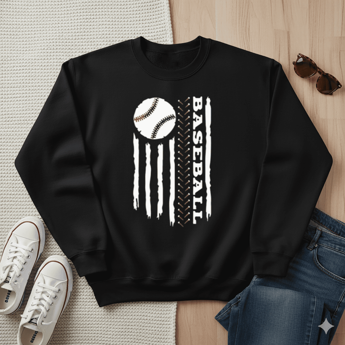 Baseball Bat Ball Simple Graphic Sports Lover Clean Minimal Athletic ...