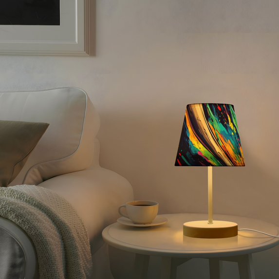 Baseball Bat Colorful Desk Lamp 3 Color Modes LED Table Lamp Nightstand ...