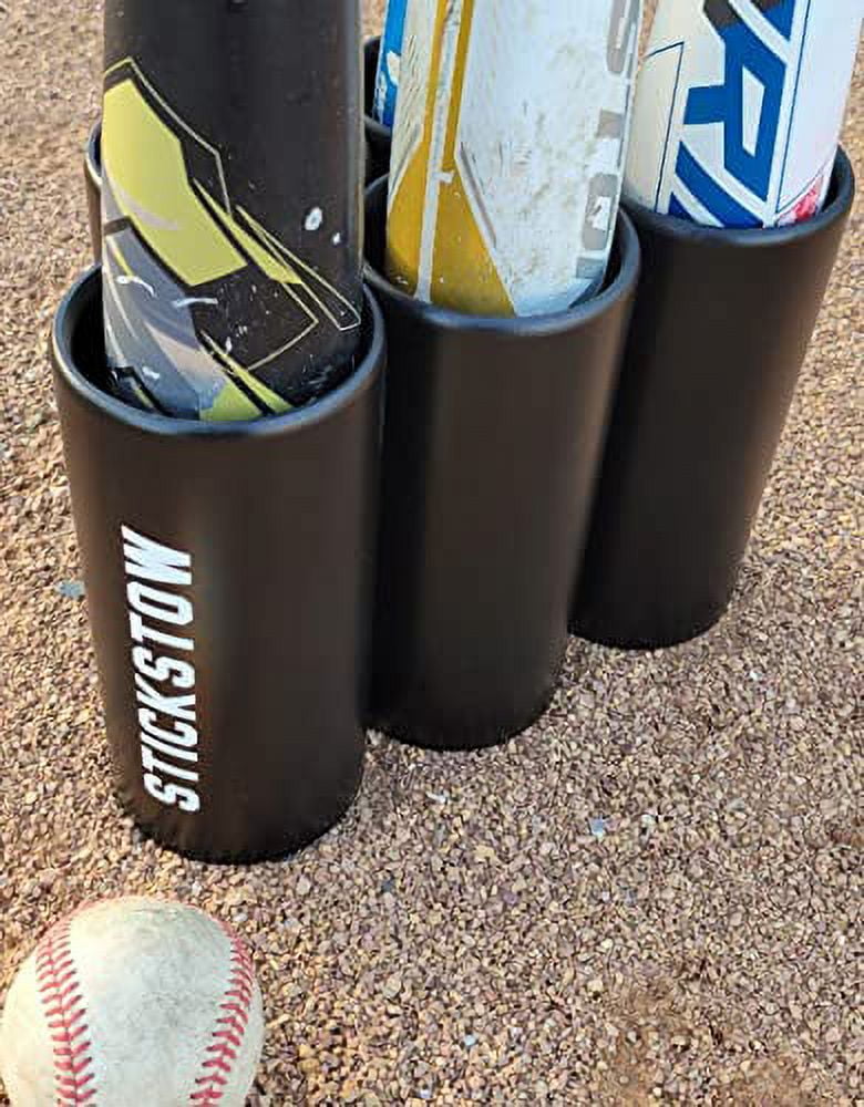 Baseball Bat Holder 6 Bats Light Weight Organizer Rack Stans Rugged ...