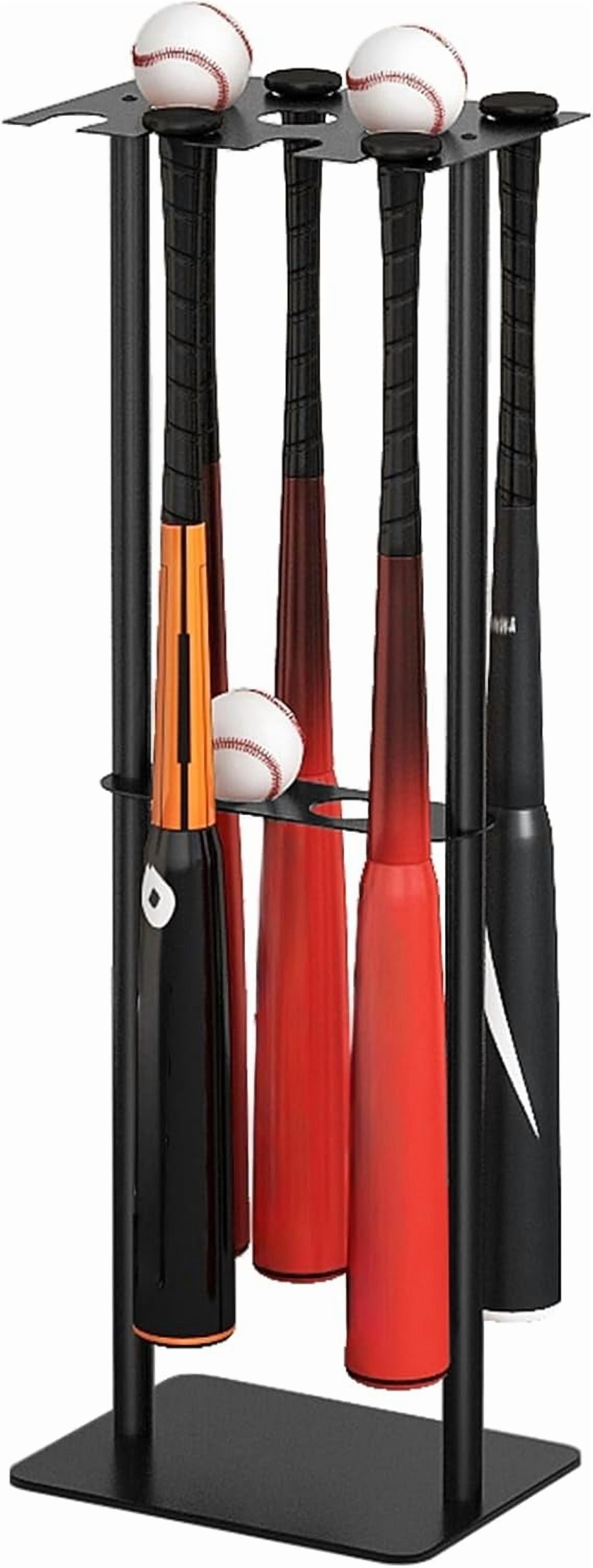 Baseball Bat Holder Stand, 8 Bats 5 Balls Softball Bat Display Free ...