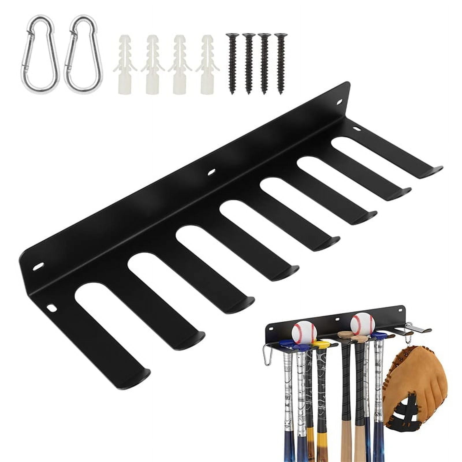 Baseball Bat Holder Wall Mount: Metal Baseball Softball Bat Holder ...