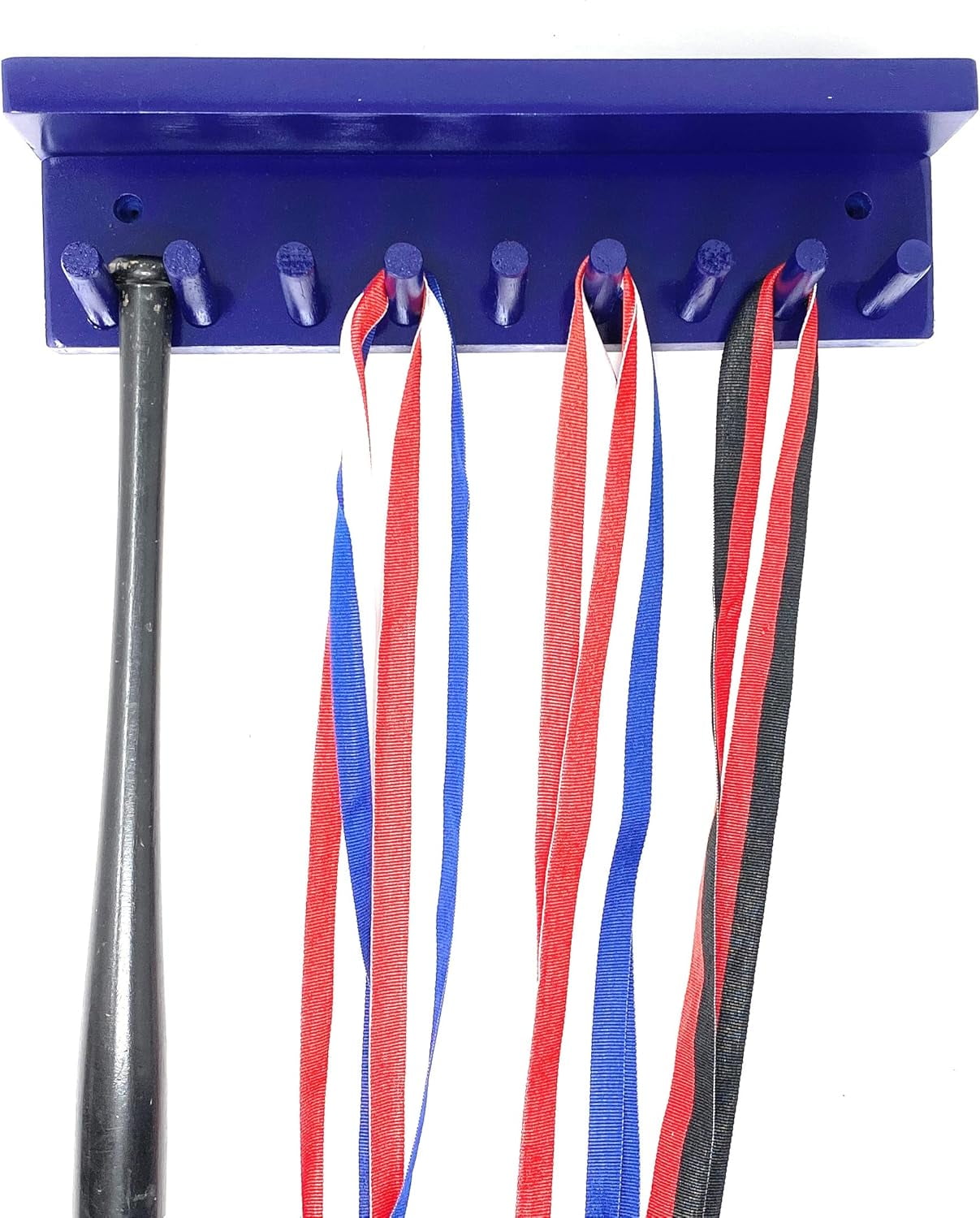 Baseball Bat Rack Holder Display with Shelf Meant to Hold up to 8 Mini ...