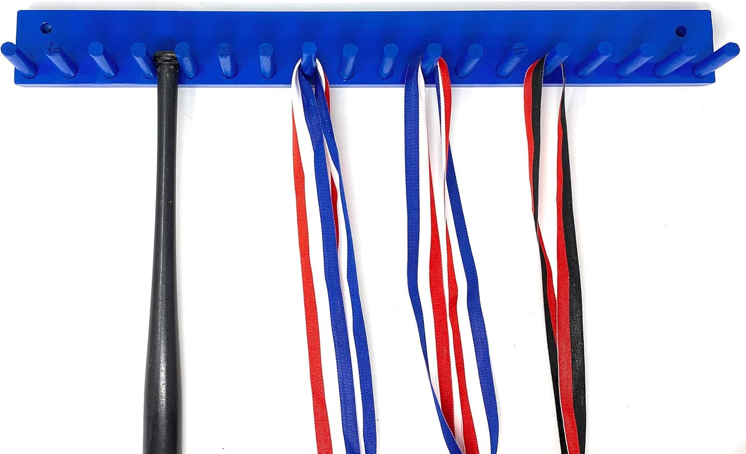 Baseball Bat Rack Wall Mount Holds 17 Mini Bats Awards Metals - Walmart.com