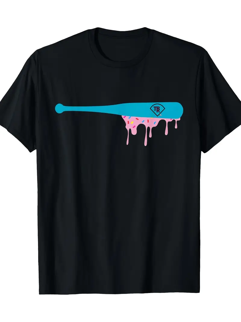 Baseball Bat With Sprinkles Drip T-Shirt, Men's T-shirt - Walmart.com