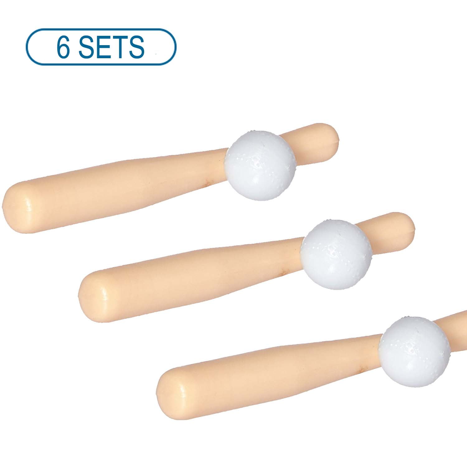 Baseball Bats and Balls Cake Topper Model Craft DIY Sports Supplies - 6 ...