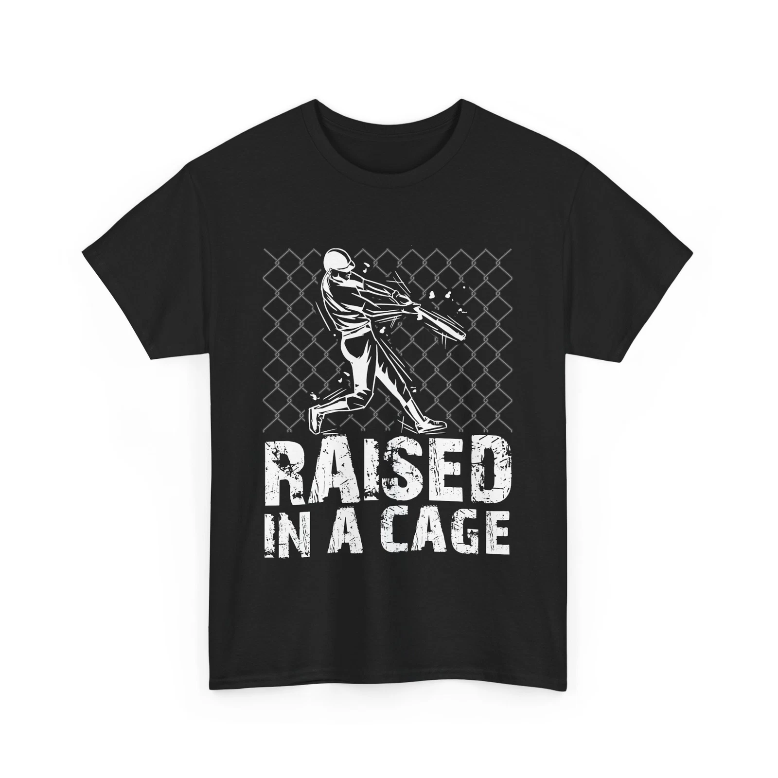 Baseball Batter Catcher Pitcher Raised In The Cage Sports Fan Unisex T ...