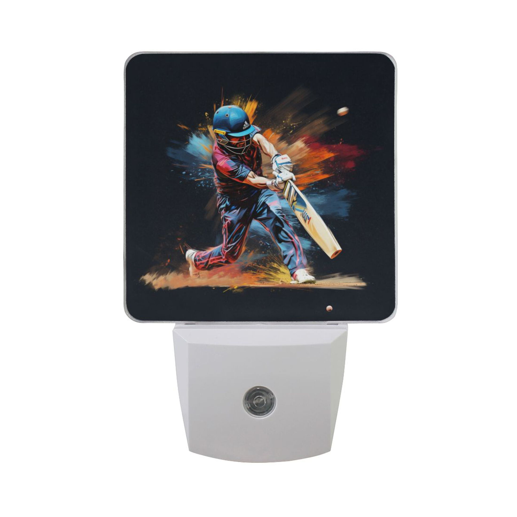 Baseball Batter Night Light 2 Pack LED Nightlight Plug into Wall Dusk ...