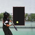 Baseball Batting Cage Backstop 4 x 6 ft with Strike Zone Target, Heavy ...