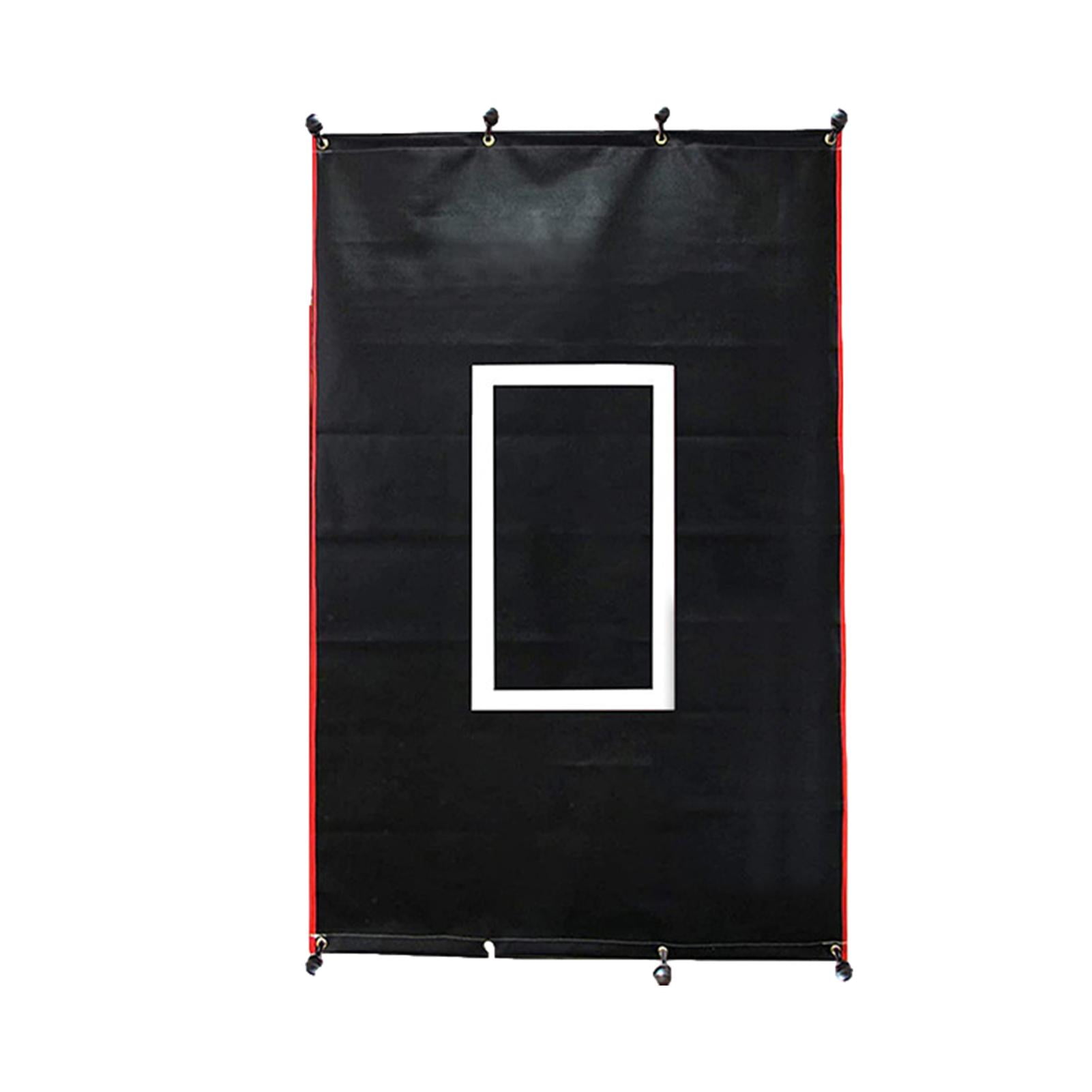 Baseball Batting Cage Backstop, 6 x 4ft Batting Cage Backstop, Pitching ...