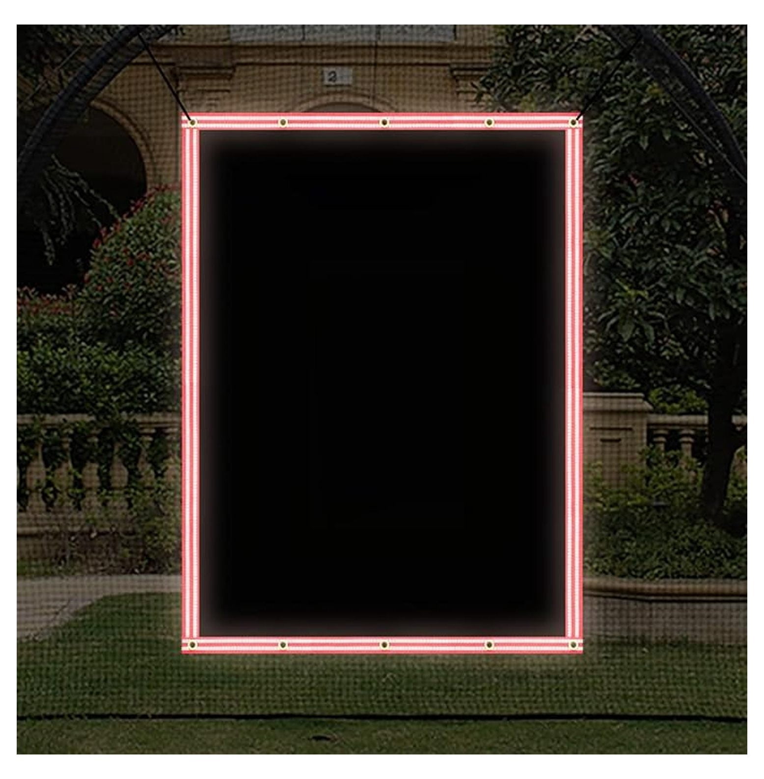 Baseball Batting Cage Backstop - 6x8FT Heavy Duty PVC Vinyl Backdrop ...