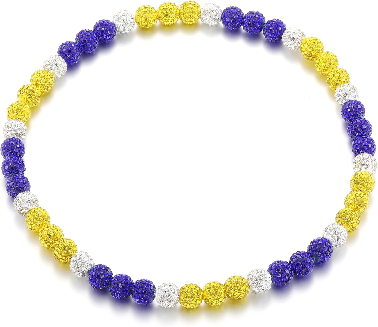 Baseball Beaded Necklace For Men Bling Rhinestone Baseball Drip ...