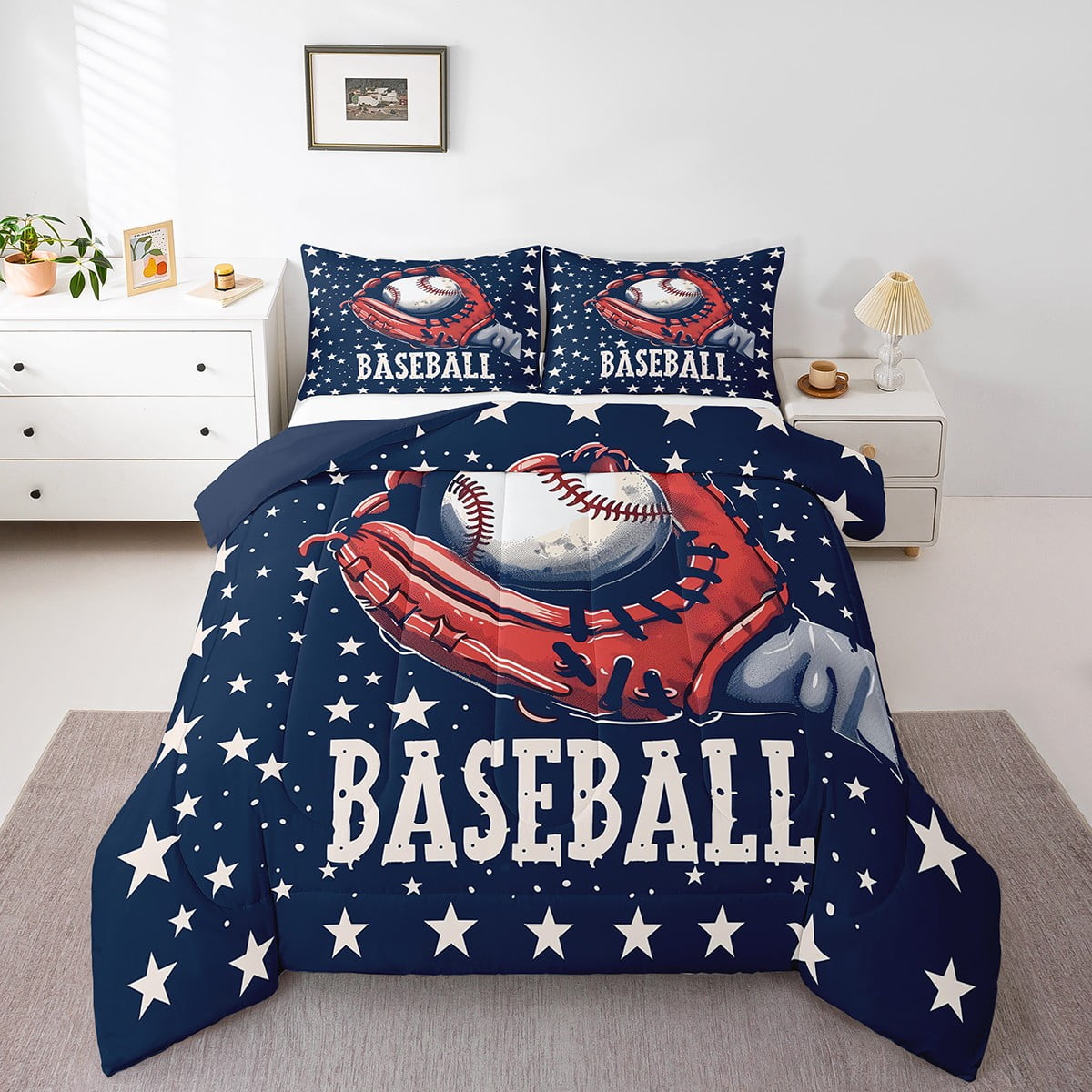 Baseball Bedding Sets Sports Comforter Set Sports Game Bedding ...
