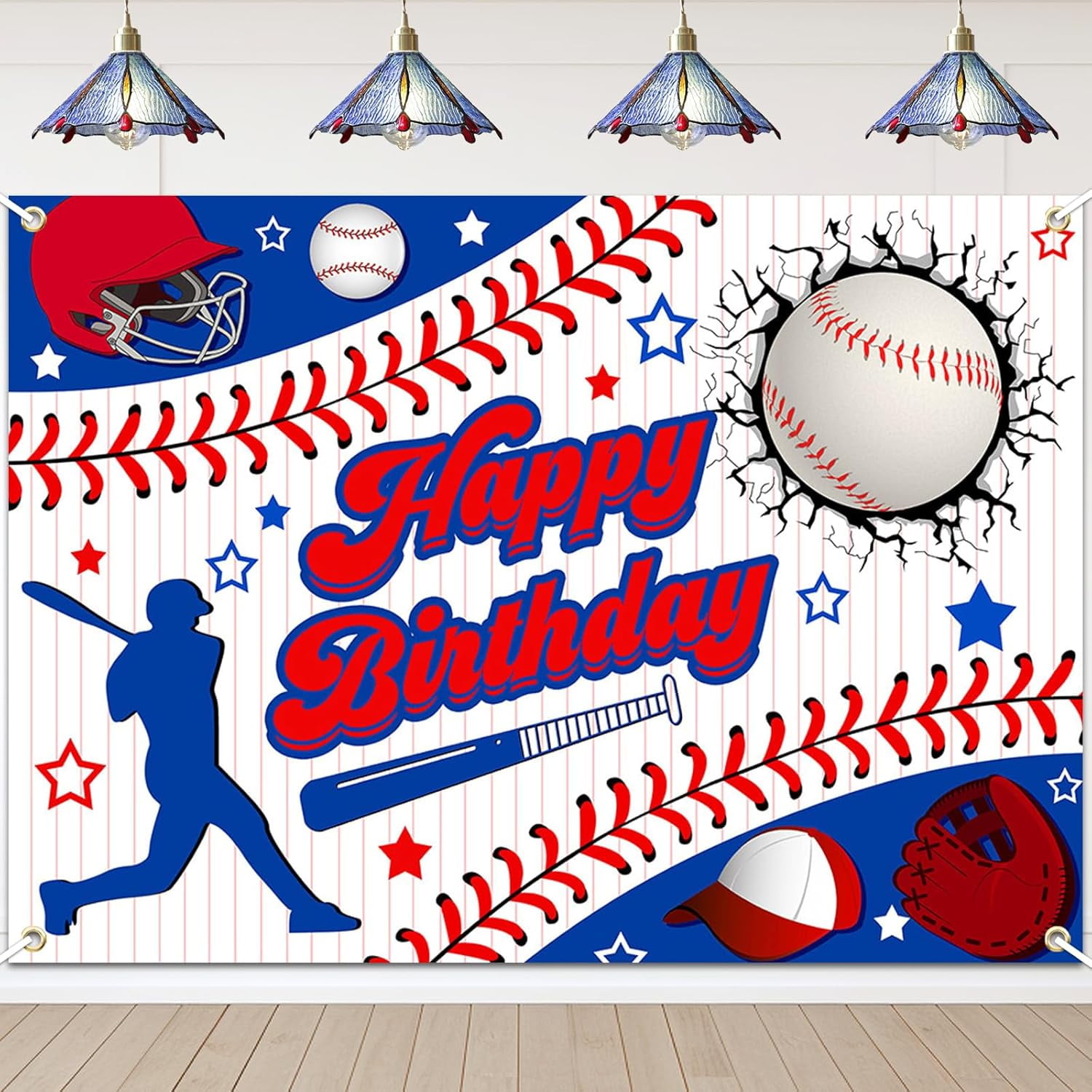 Baseball Birthday Backdrop for Boys Kids Teens Baseball Birthday Party ...