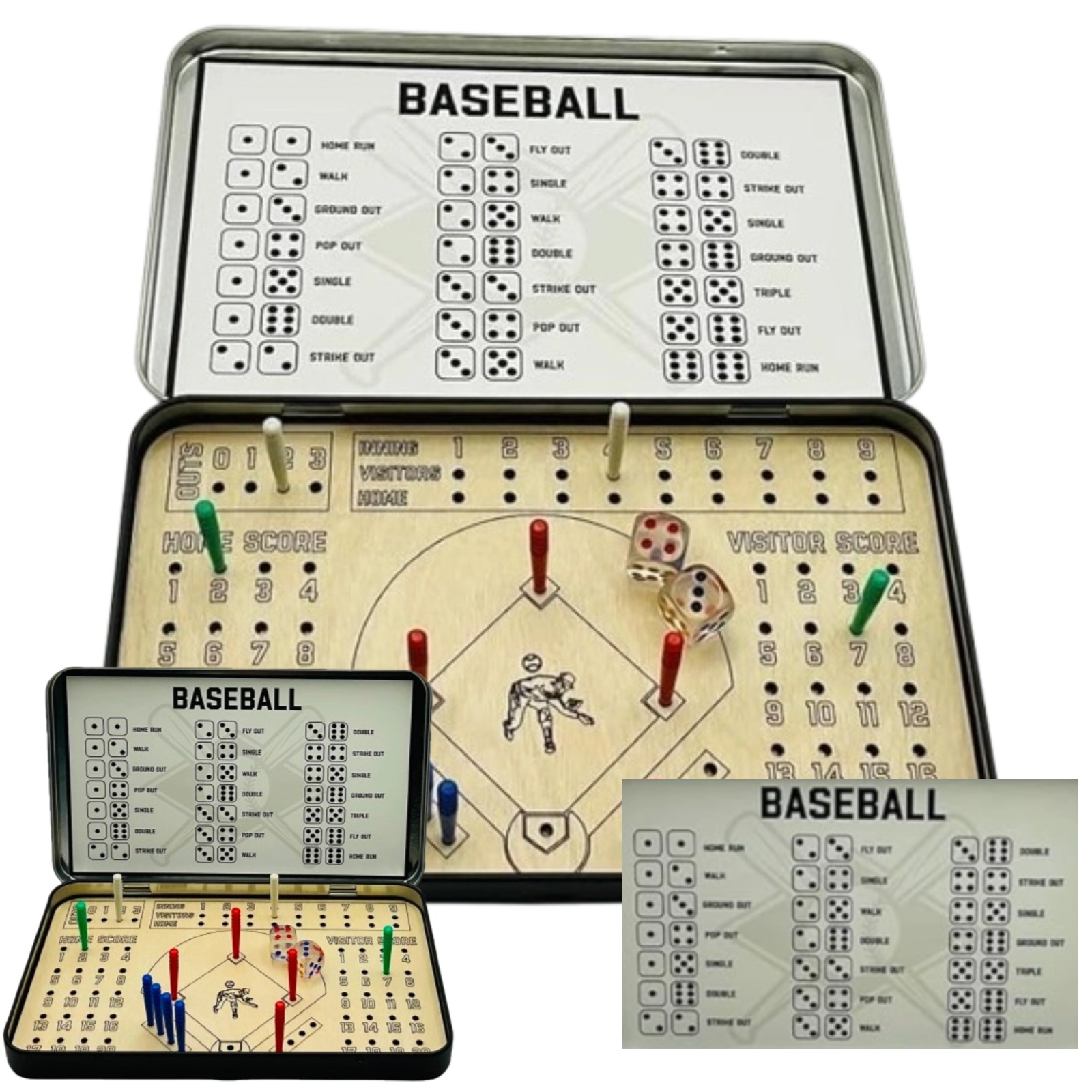 Baseball Board Game, Baseball Game - Baseball Travel Game, Baseball ...