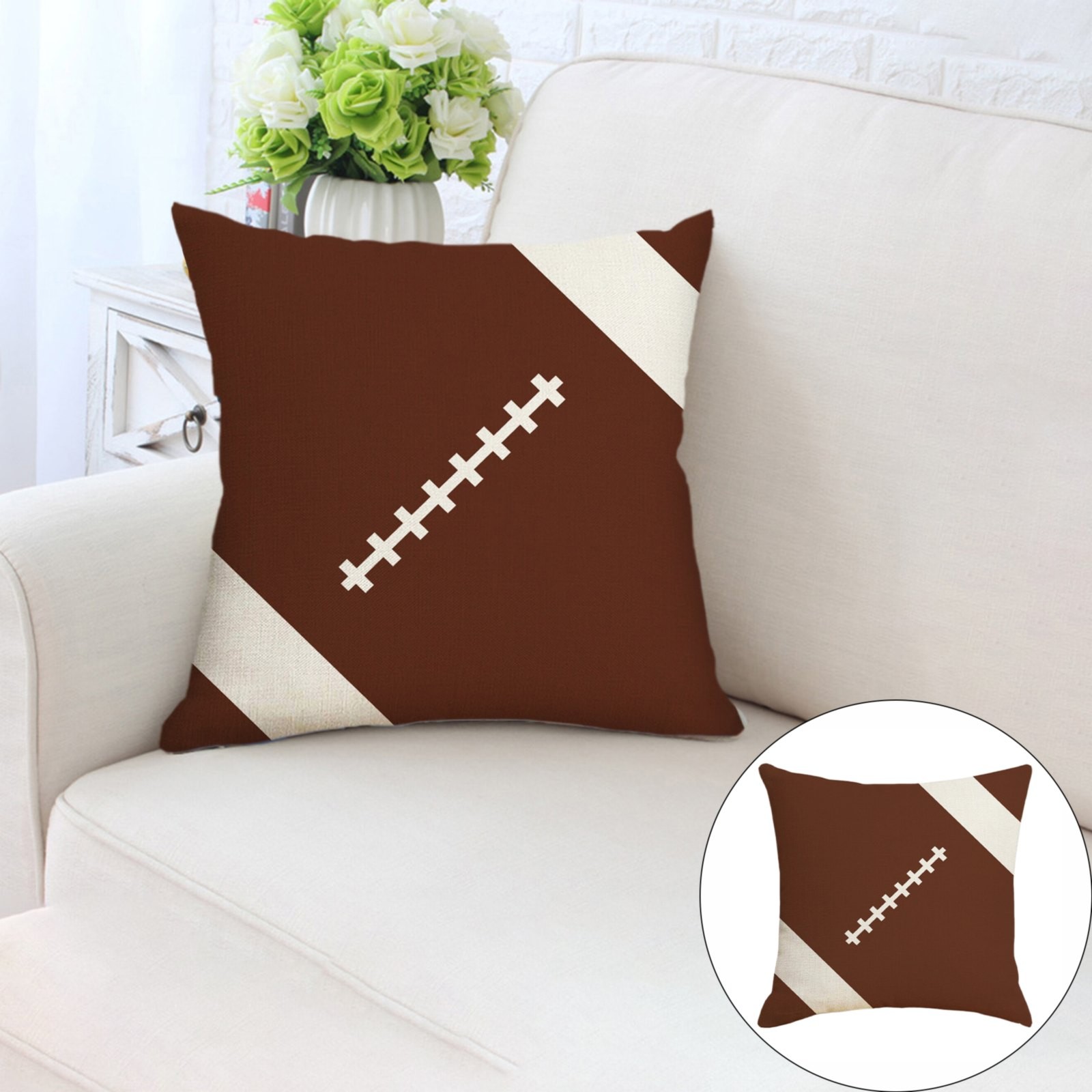 Baseball Body Pillow Cover with Zipper 20x54 Inch Sport Theme Lumbar ...