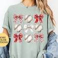 Baseball Bow Shirt Baseball Woman Tee Mama Baseball Gift Coquette ...