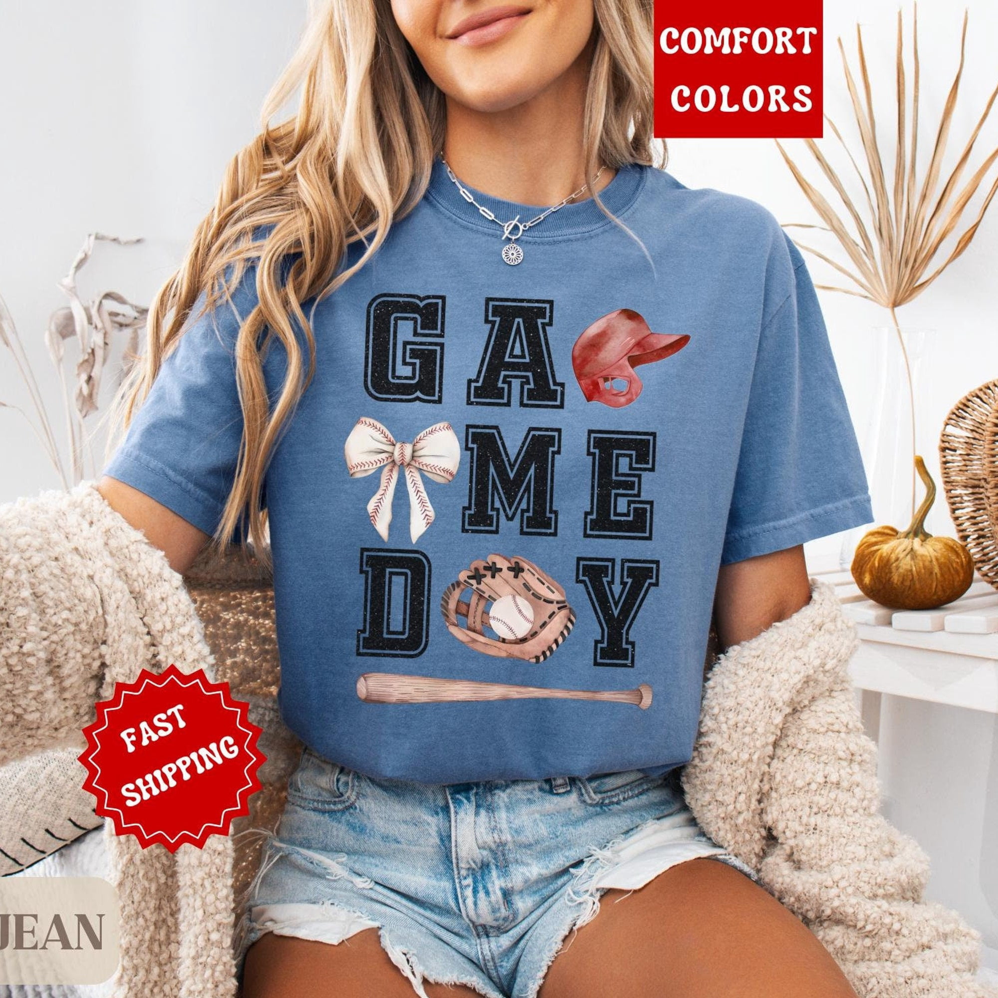 Baseball Bow Shirt Gameday Baseball Tee Womens Baseball Tee Baseball ...
