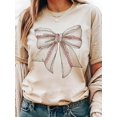 Baseball Bow TShirt Distressed Style Game Day Tee - Walmart.com
