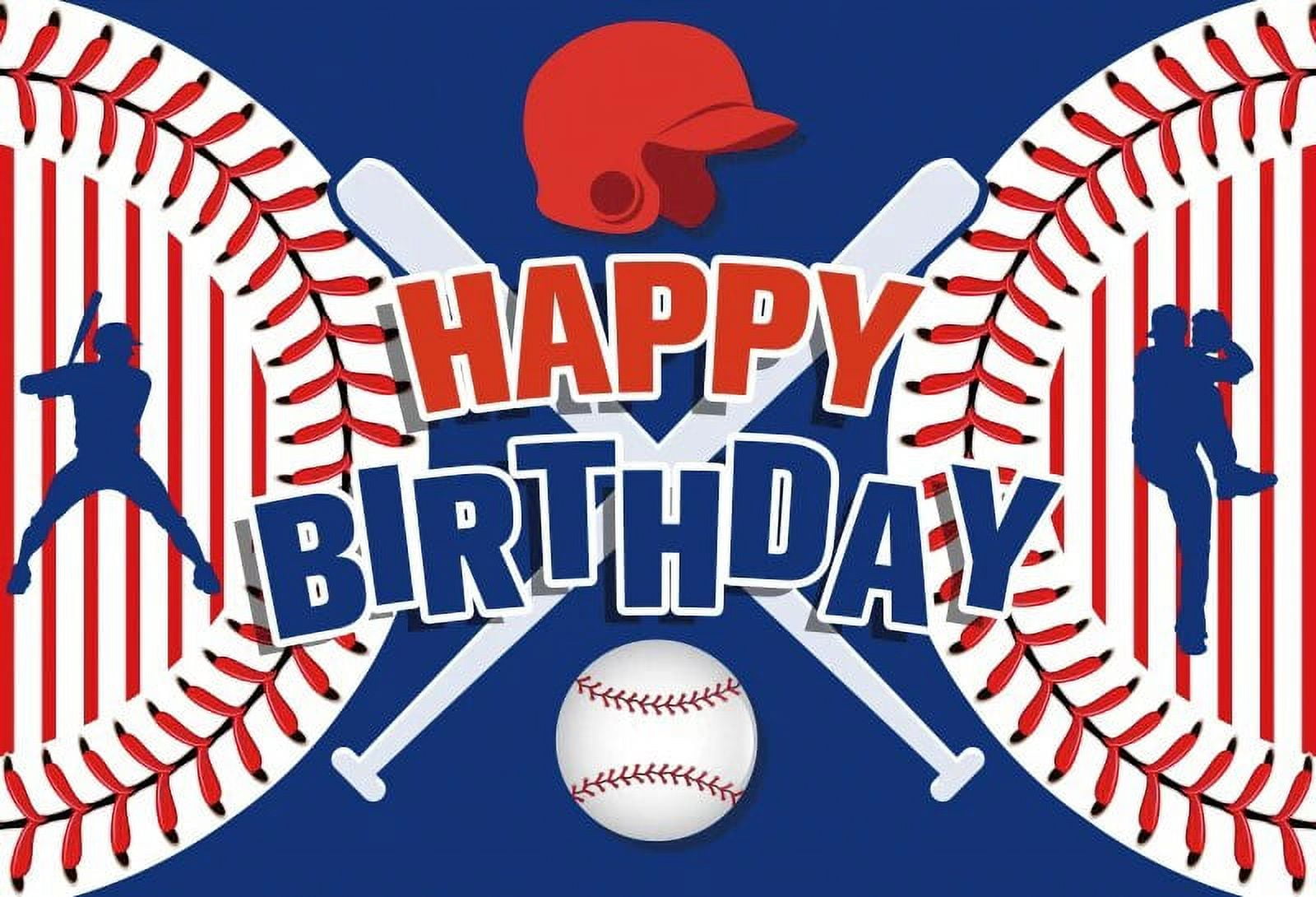 Baseball Boy 1st Birthday Backdrop Green Grass Our Little Rookie is ...