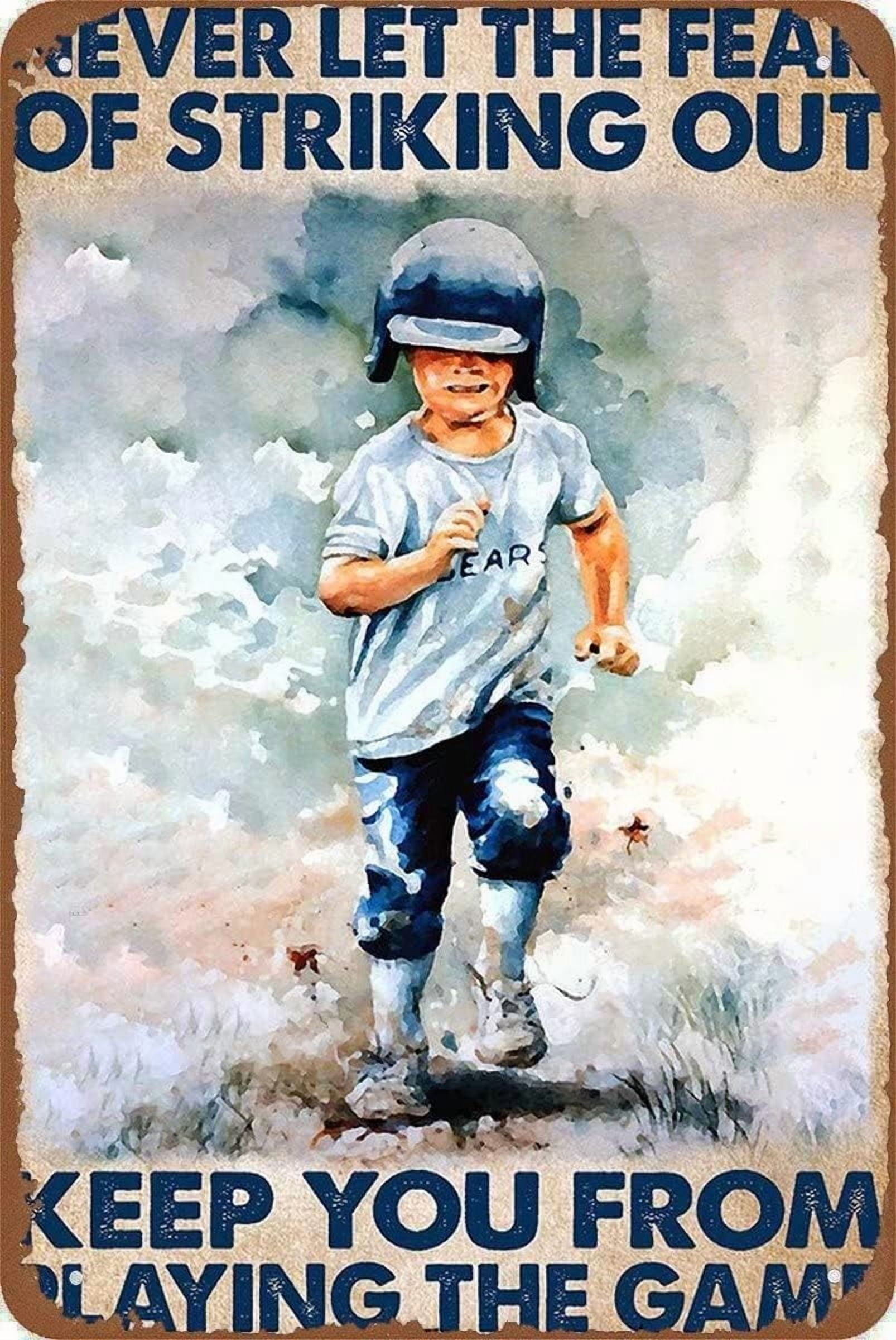 Baseball Boy The Game Because You are Afraid of Hitting The Ball Out of ...