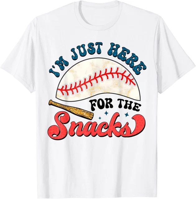 Baseball Brother I'M Just Here For The Snacks T-Shirt S-5XL Birthday ...