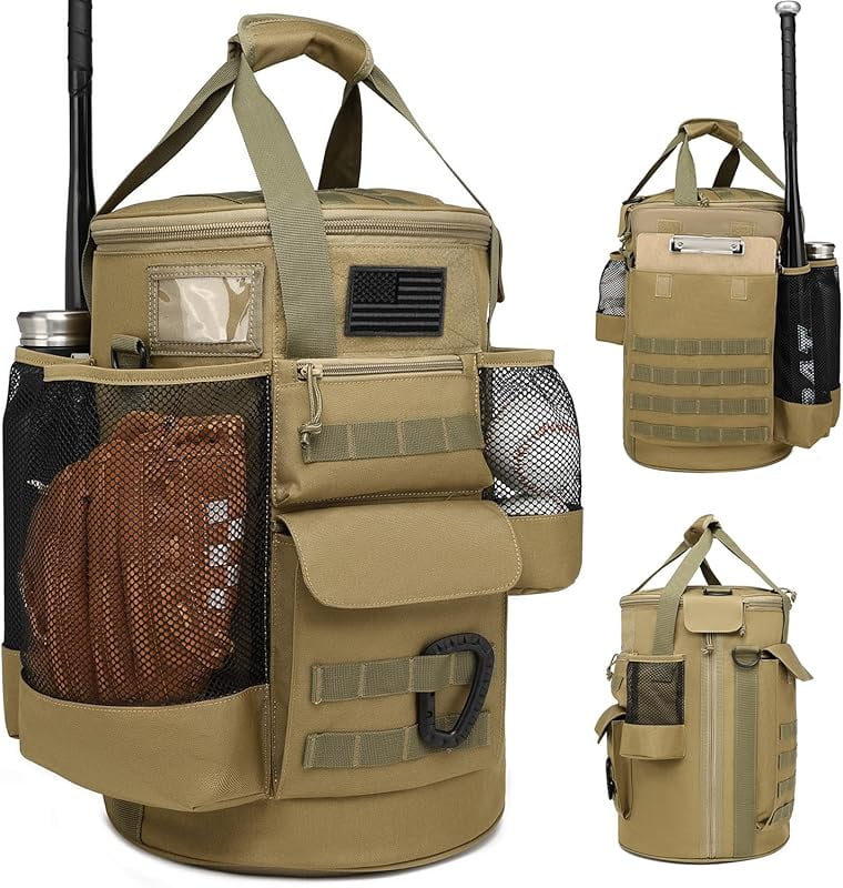 Baseball Bucket Bag Baseball Coaching Accessories Organizer Tactical ...