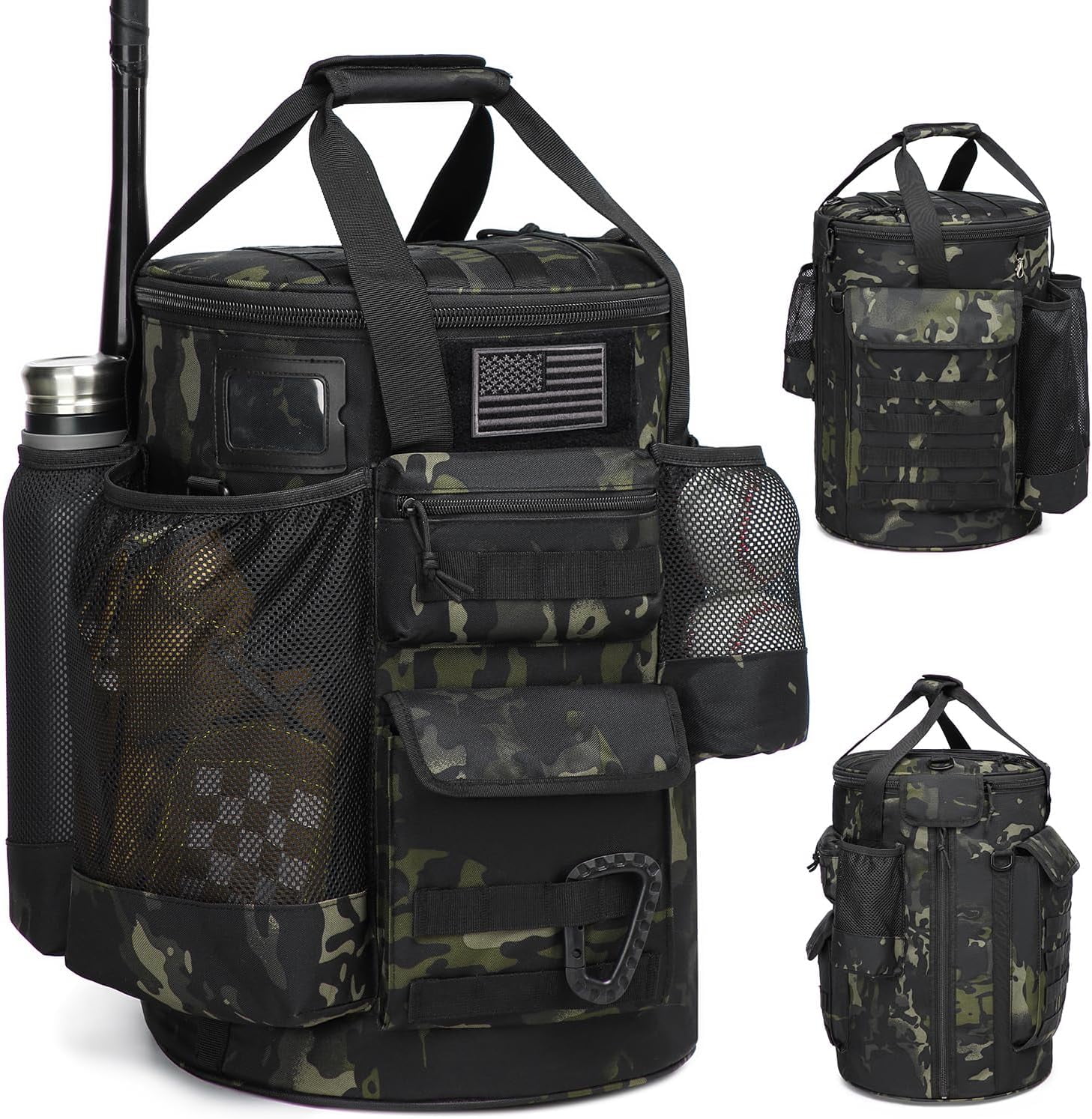 Baseball Bucket Bag Baseball Coaching Accessories Organizer Tactical ...