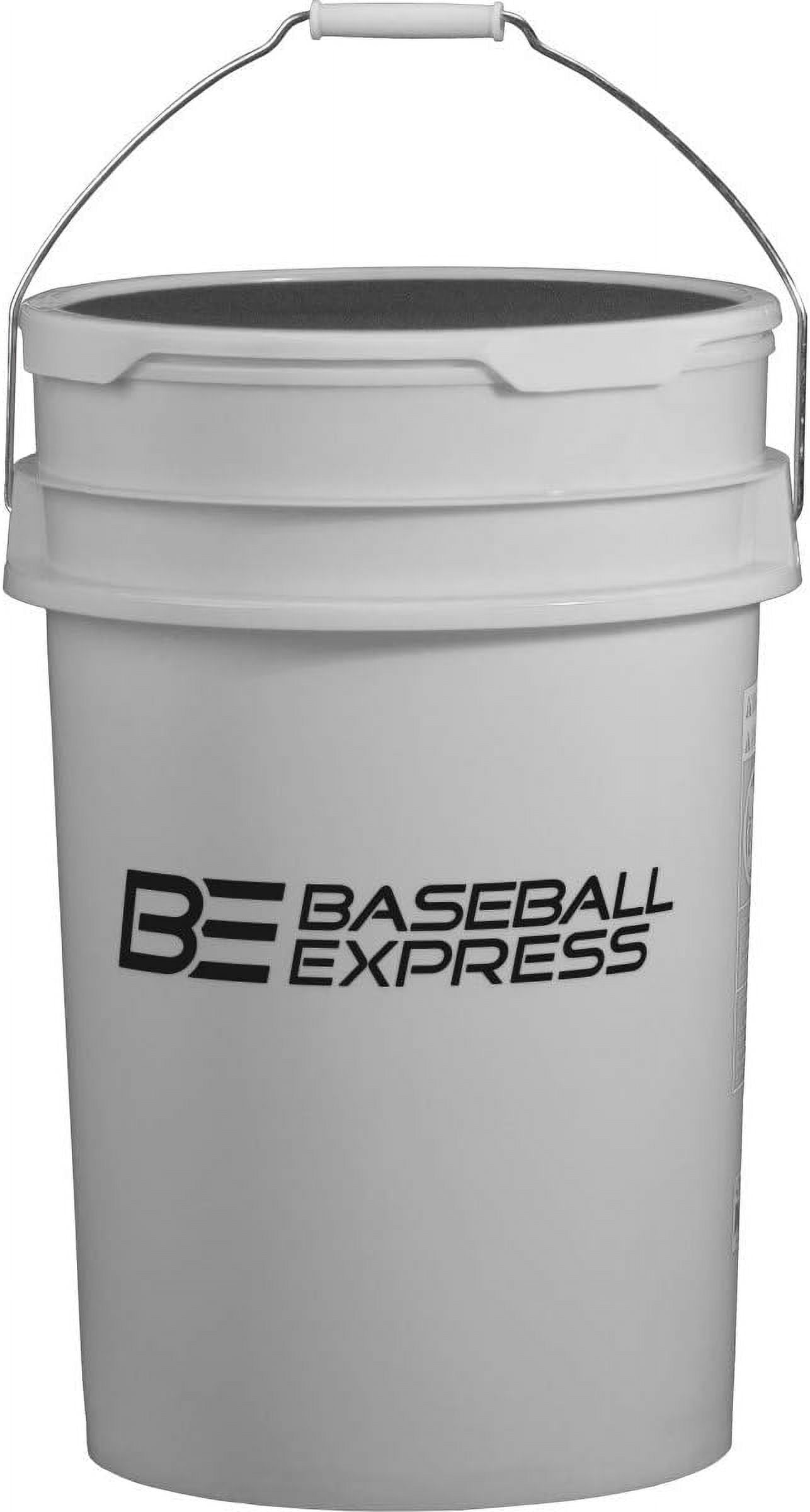 Baseball Bucket with Padded Seat, 6-Gallon Empty Plastic Bucket with ...