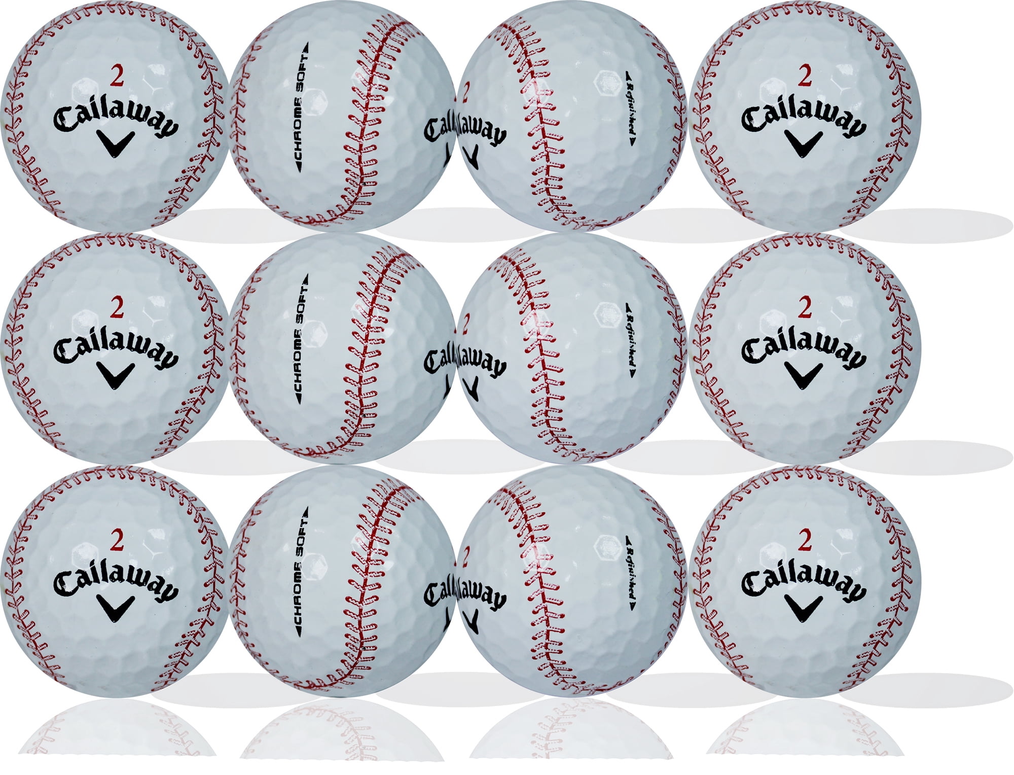 Baseball Callaway Chrome Soft Golf Balls, Refinished, 12 Pack - Walmart.com