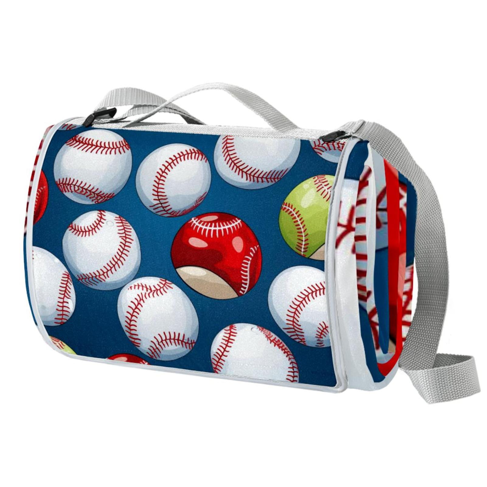 Baseball Canvas Picnic Mat Waterproof and Portable Outdoor Blanket for ...