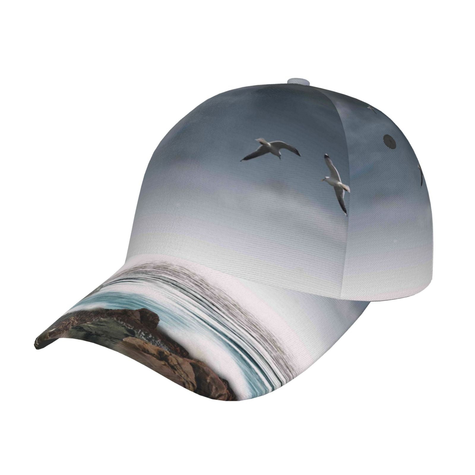 Baseball Cap, 3d Lighthouse in the Surf Sun Hats for Men Women ...