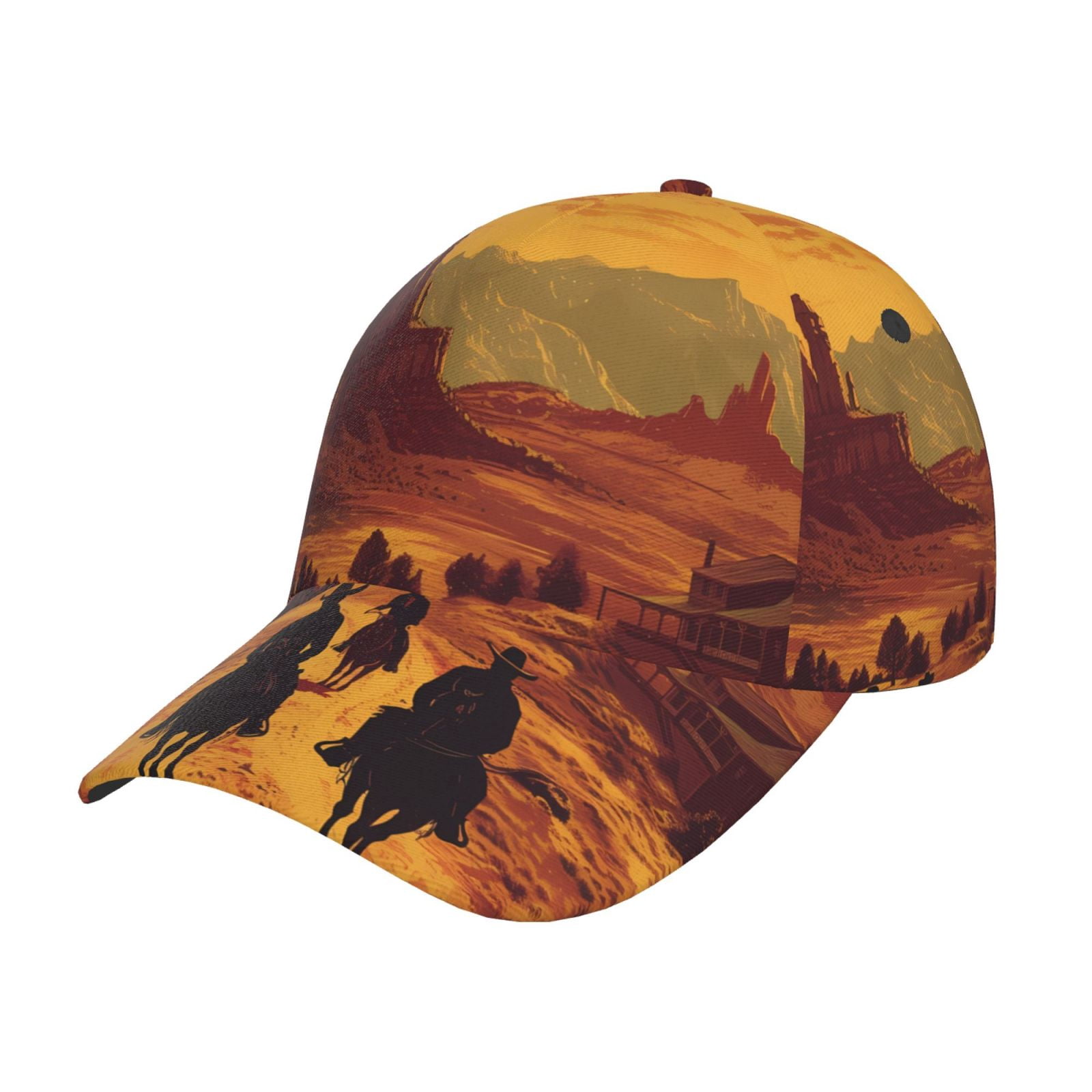 Baseball Cap - 70s Western Cowboy Adjustable Size Hats For Men And ...